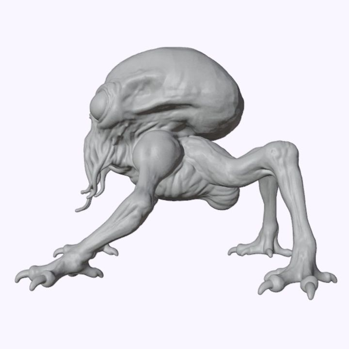 3D Printable Deep Crawler Alien by Fantasy Figures